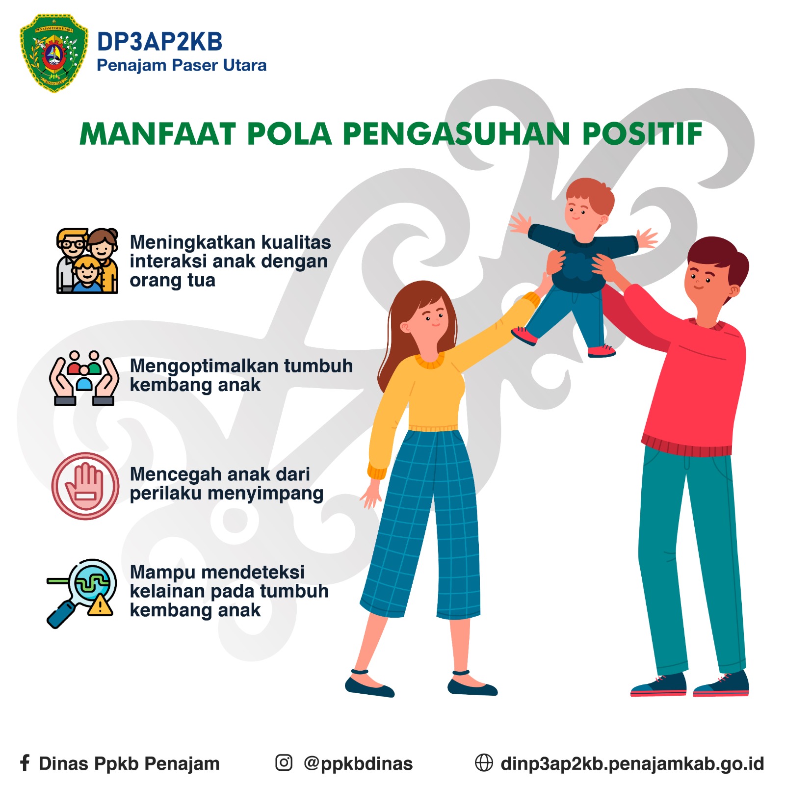 DP3AP2KB Kabupaten PPU: Manfaat Pola Pengasuhan Positif | Hello Borneo