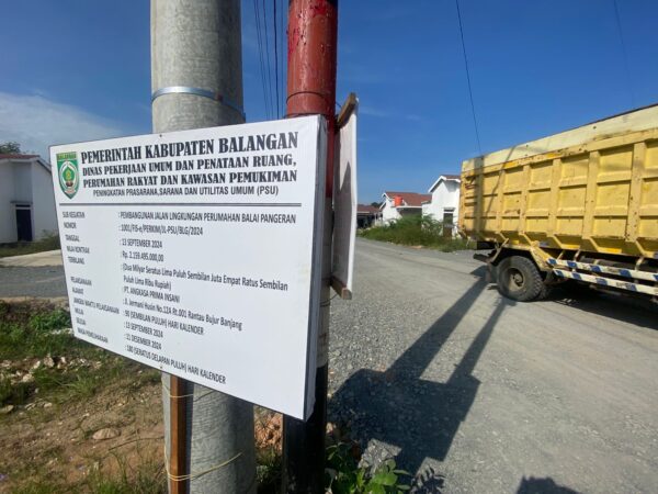 DPUPRP Balangan Gelontorkan Rp2,1 Miliar Aspal Jalan Perumahan Balai ...